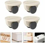 Buy UNIRAC 4 PCS Self-Adhesive Stick on Wheels Caster Wheels, Non ...