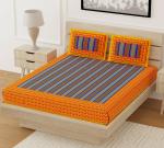 Buy Sugun Multicolor Jaipuri Prints Cotton Bedsheet (210 X 230 cm ...