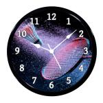 Buy Babawill Badminton 2 Abs Plastic Wall Clock With Glass In Front ...