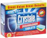 Buy Crystale Ultra 5 In 1 Dishwasher Tablets - 18 Tablets (Lemon) Free 20% Extra Online at Best ...