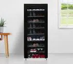 Buy POWEREST Foldable Metal Shoe Rack, Zip Cover with Side Pocket (9 ...