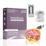 Buy MANSAA M26 Battery Operated LED String Light | 10 Meter 100 LEDs | Multicolor | USB and ...