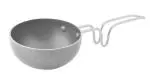 Buy Kinox Black Aluminium NonStick Tadka Pan with Stainless Steel ...
