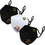 Buy Heenrgy Biotech Black, White Cotton Reusable Washable 3 Layer Cloth ...