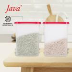 Buy JAVA - 2000 ml Plastic Grocery Container (Pack of 2, Red) Online at ...