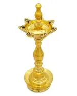 Buy DMI Gold Metal 7 Faced Antique Brass Samai with Kalas Design at ...