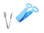 Buy Blue Wonder Stainless Steel Momo Tong with Cleaning Rubber Scrub ...