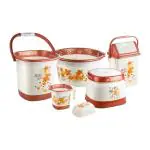 Buy Joyo Better Homes Deluxe Square Jumbo Floral Printed Bathroom Set ...