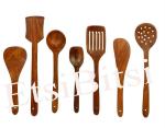 Buy Etsibitsi Brown Wood Frying, Serving, Spatula, Chapati Spoon ...