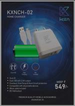 Buy KIXN Dual Charger> 2.4A Fast Charging With Micro Cable Dual Port ...