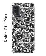 Buy SillyStore Multicolor Silicon Grip Case Mobile Back Cover for Nokia ...