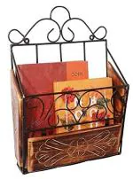 Buy New Mughal Handicrafts Wall Mounted Magazine/Newspaper Holder Rack ...