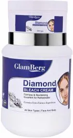 Buy GLAMBERG Diamond Bleach Cream With Activator, 1000 G (Pack Of 2 ...