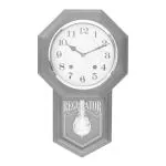 Buy Chronikle Grey Plastic Analog Verticle Pendulum Octagon Dial Wall ...