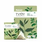 Buy TVOY Green tea Bags| Pyramid Tea Bag (Tulsi Green tea), 36 g (20 Bags x 1.8 g each) Online ...