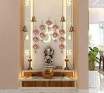 Buy True Decor Lotus Hangings For Mandir Decoration Set Of 5 Toran ...