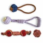 Buy MY SUPER PAWS double rubber balls toy , 2 monkey fist knot with ...