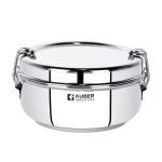 Buy Kuber Industries Silver Stainless Steel Food Pack Lunch Box With ...