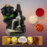 Buy Almoda Creations Lord Ganesha Smoke Backflow Cone Incense Holder ...
