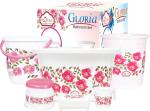 Buy Royal Homeware Plastic Gloria Bathroom Set 6 Pcs Multicolor (Bkt+ ...