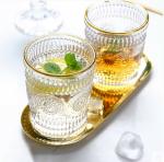 Buy Verphx Clear Glass Fancy Whiskey Scotch Glass Set - 350 Ml (Pack Of ...