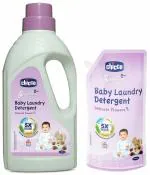 Buy Chicco Laundry Detergent Delicate Flowers 1000 ml Bottle And 500 ml ...