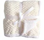 Buy BRANDONN Off White Zigzag Microfiber Wrapper 100 cm x 80 cm (0-12 M ...