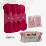 Buy Re:pad Reusable Sanitary Pads for Women - Pack of 4 (4 Maxi Pink ...