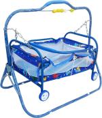 Buy Confiado Blue Metal Cradle |BASSINET|BASINET|CRADLE|BABY BASSINET ...