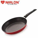 Buy Nirlon Red Aluminium Non-Stick Tapper Pan 24 cm Online at Best ...