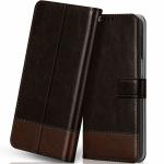Buy Jotech Dual Colour Flip Cover for Moto Edge 30 - Coffee&Brown ...