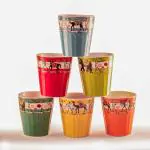 Buy DREAM SHADES Pack of 6 Ceramic (Multicolor, Cup Set) Online at Best ...