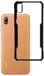 Buy Leyon Transparent Fiber, Plastic Back Cover For Huawei Y5 2019 ...