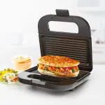 Buy Borosil Novus Grill Sandwich Maker, 750W, Non-Stick Grilling Plate ...