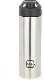 Buy Basik Silver Steel Water Bottle, 600 Ml Online at Best Prices in India - JioMart.