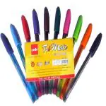 Buy Cello Tri-Mate 1.0MM Nickel 10 Color Set Ball Pen (Pack of 10 ...