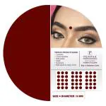 Buy PERPAA Kumkum Dark Maroon Round Bindi Book for Ladies Forehead ...