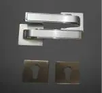 Buy RVMGANGAA door rose handle lock Mozilla Zinc Finish Silver Rose ...