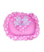 Buy Fancy Walas Pink Takiya Cotton Fabric Cartoon Face Children U Shape ...