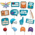 Buy Festiko Team LSG Photobooth Props (Set of 16 Pcs), Ipl Theme ...