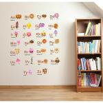 Buy Wallzone Multicolor Vinyl Alphabets Large Wallsticker, 90 X 110 Cm ...