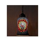 Buy Shri Girraj Ji Blue Single Hanging Mosiac Ceiling Light Online at ...