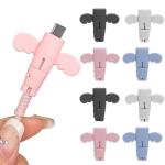 Buy SFZ Charging Cables Anti-Break Cord Saver Silicone Angel Wings Data ...