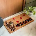 Buy PIXEL HOME DECOR Multicolour Coir, (Back) Rubber Welcome Mat 70.0 ...