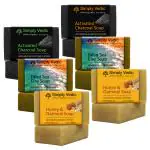 Buy Simply Vedic 6-Pack Soap Bars Charcoal(Mint), Charcoal (Eucalyptus ...