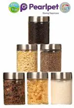 Buy DIKROCART Transparent Plus Jar Container for Kitchen Storage Set ...