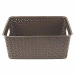 Buy LEAWALL Multicolor Plastic Baskets without Lid 19cm x 10cm x 25 cm ...