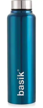 Buy Basik Blue Steel Single Wall Water Bottle, 950 Ml Online at Best Prices in India - JioMart.