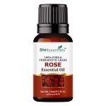 Buy She Essentials Rose Essential oil Pure and Natural Therapeutic ...