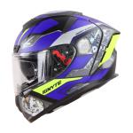 Buy Ignyte IGN-4 Machine ISI/DOT Certified Double Visor Full Face Graphic Helmet with Outer Anti ...